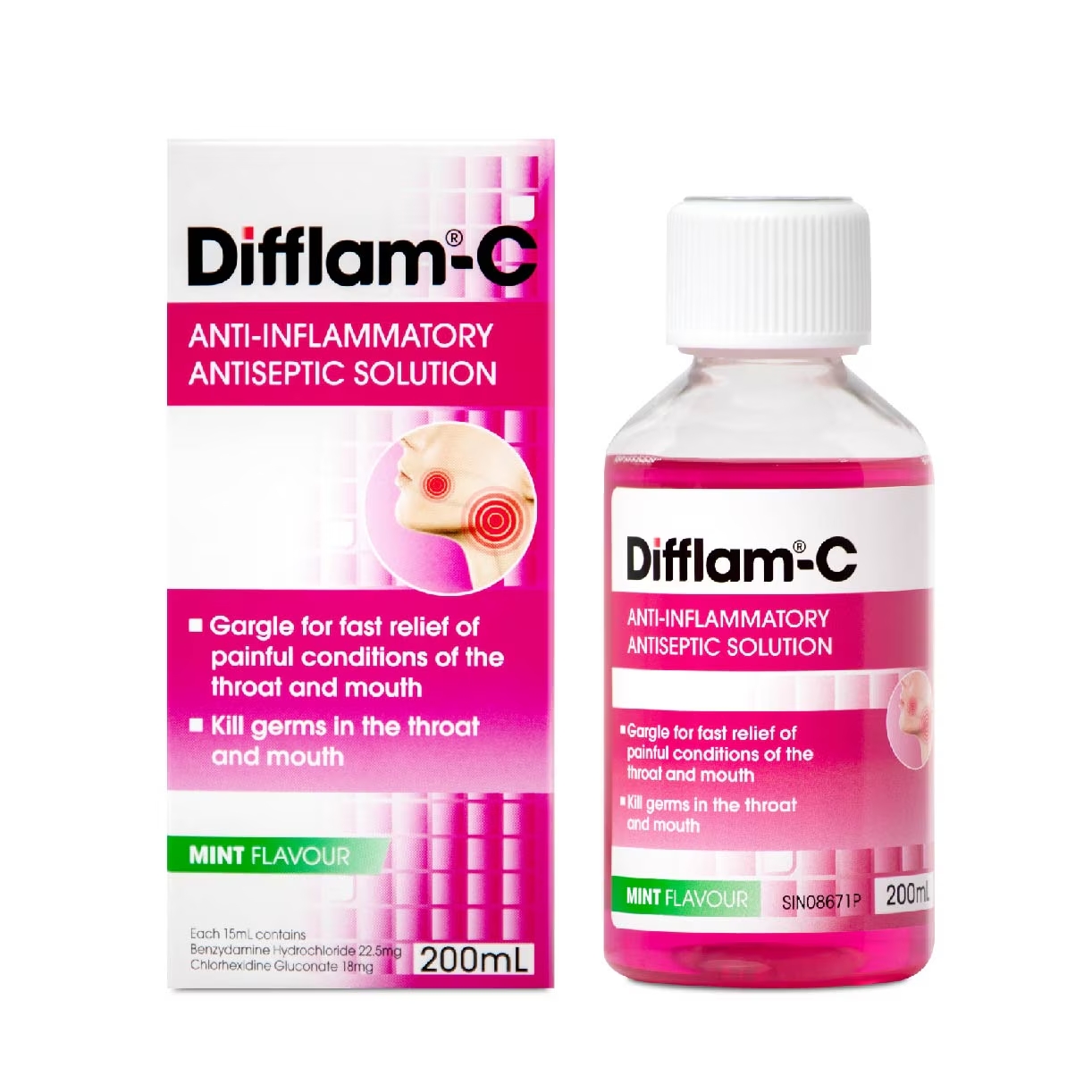 Difflam C Solution 200ml | National Skin Centre
